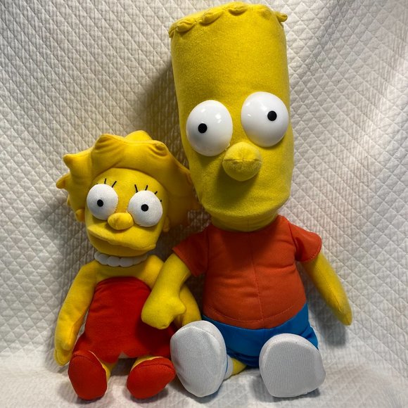 Simpsons | Toys | Bart Simpson Lisa Simpson Stuffed Plush Toy Dolls ...